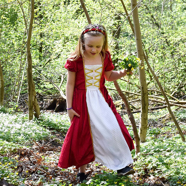 Disfraz Princesa Rojo 6 a 8 Años Den Goda Fen – Mamut Concept Store